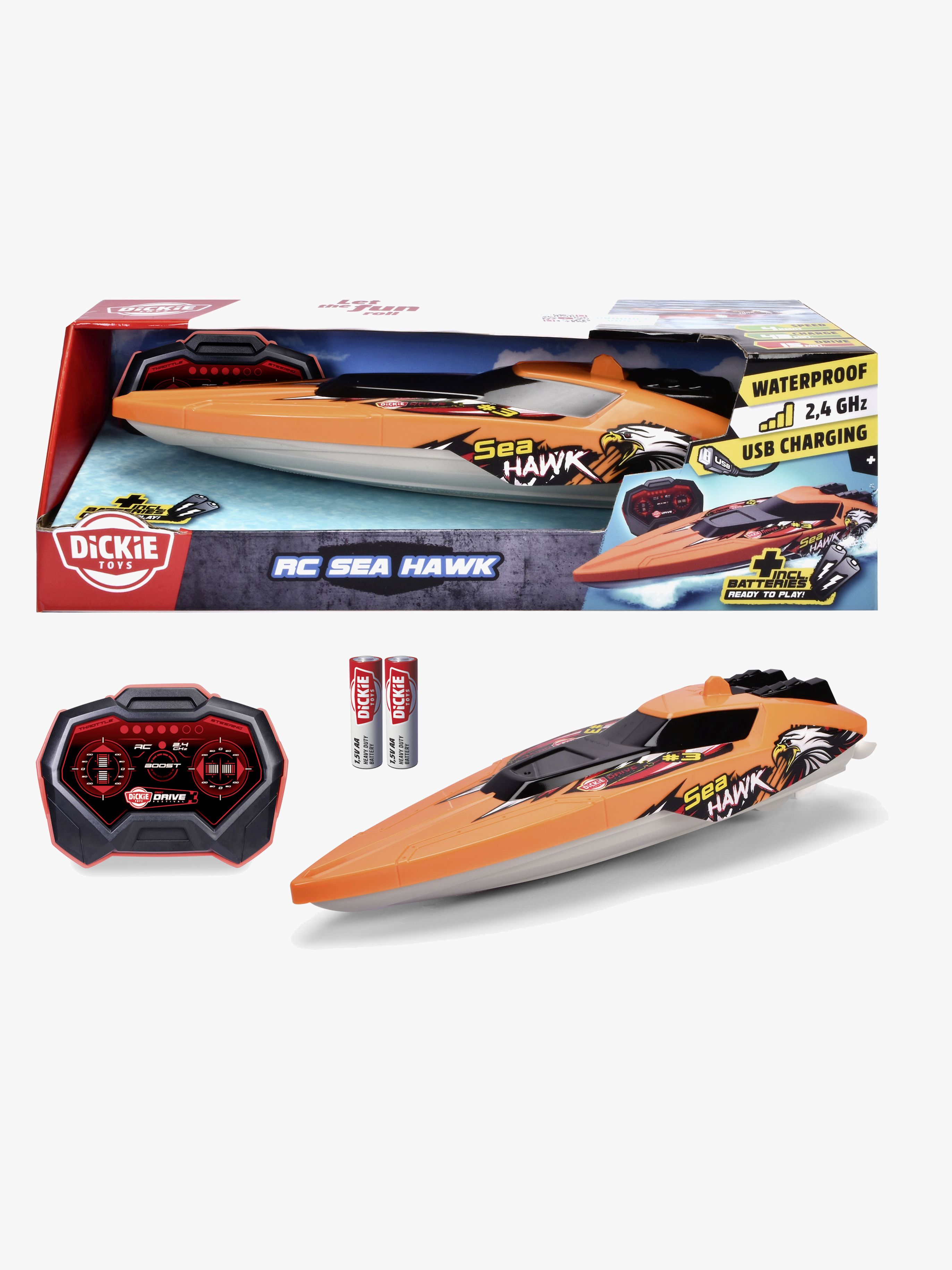 Osta Dickie Toys Sea Hawk Kauko-ohjattava Vene