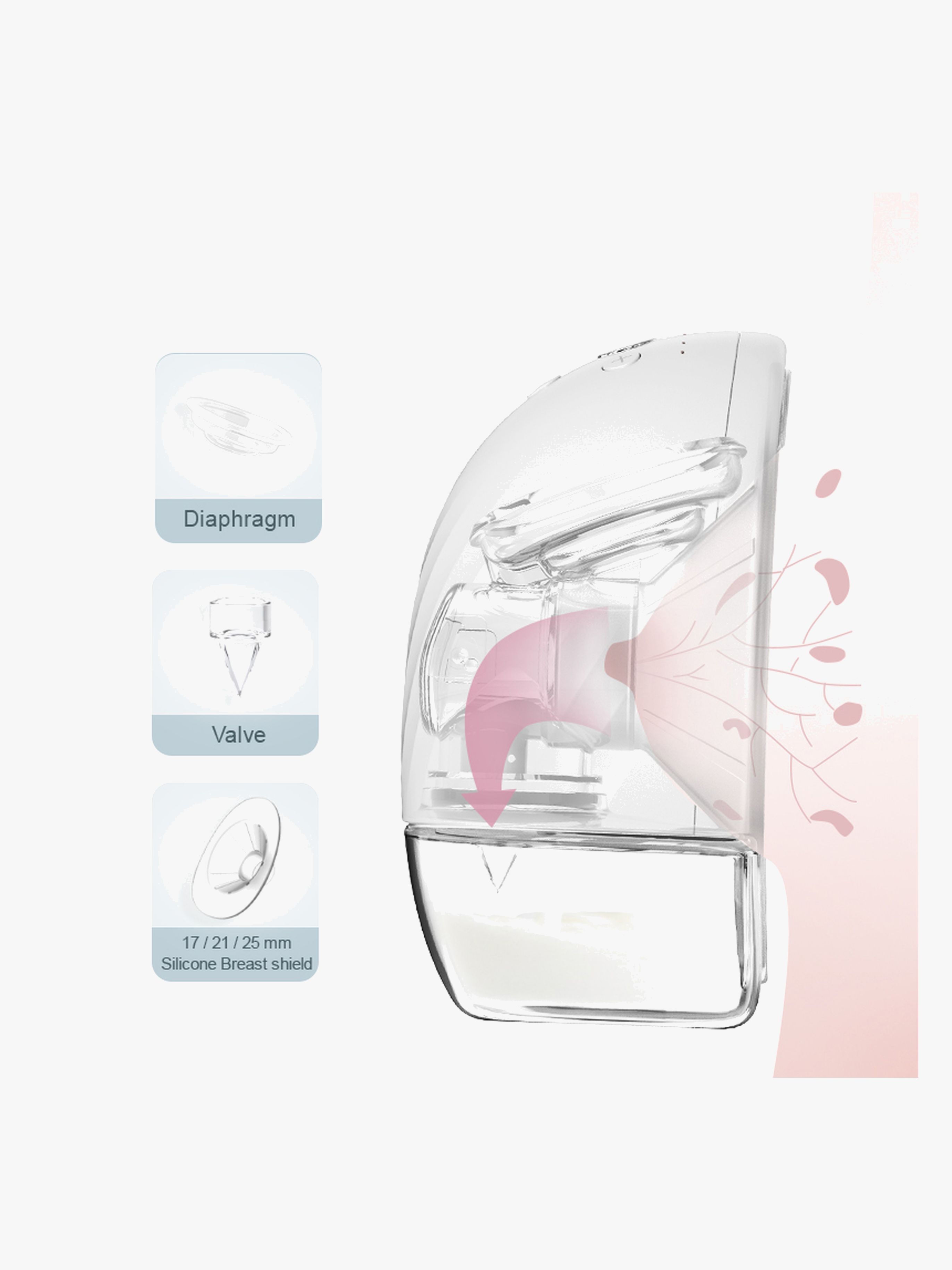 Osta Beemoo CARE Wearable Sähkökäyttöinen Rintapumppu Double