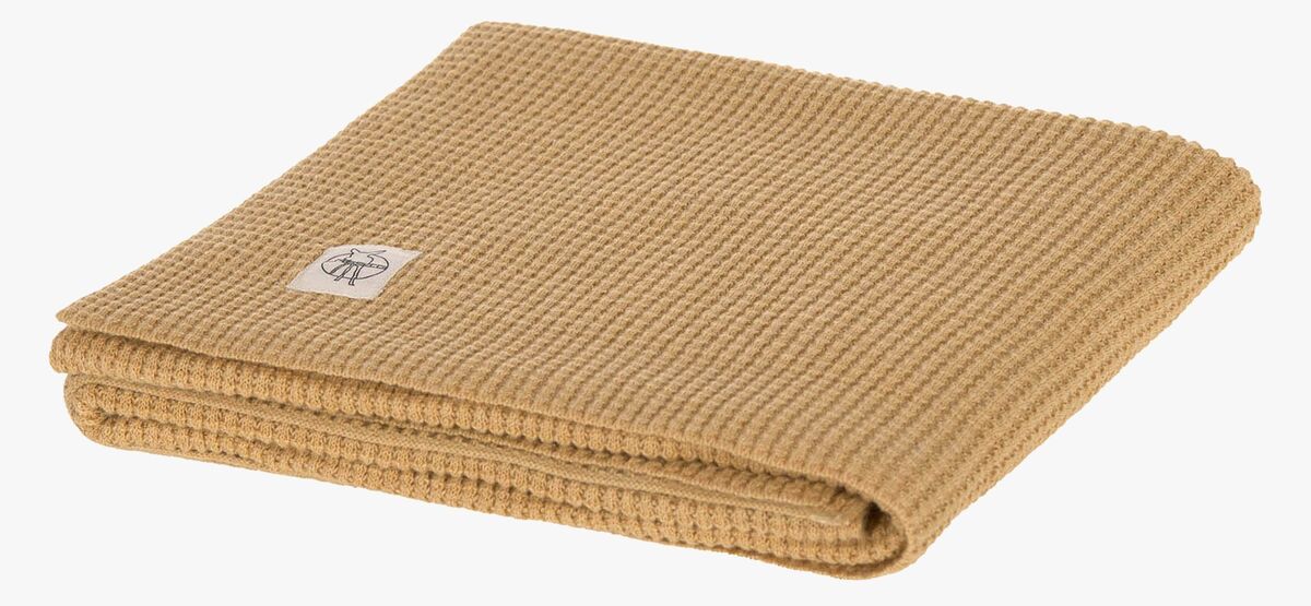 Osta Lässig Neulottu Viltti 80x100, Nubs Camel